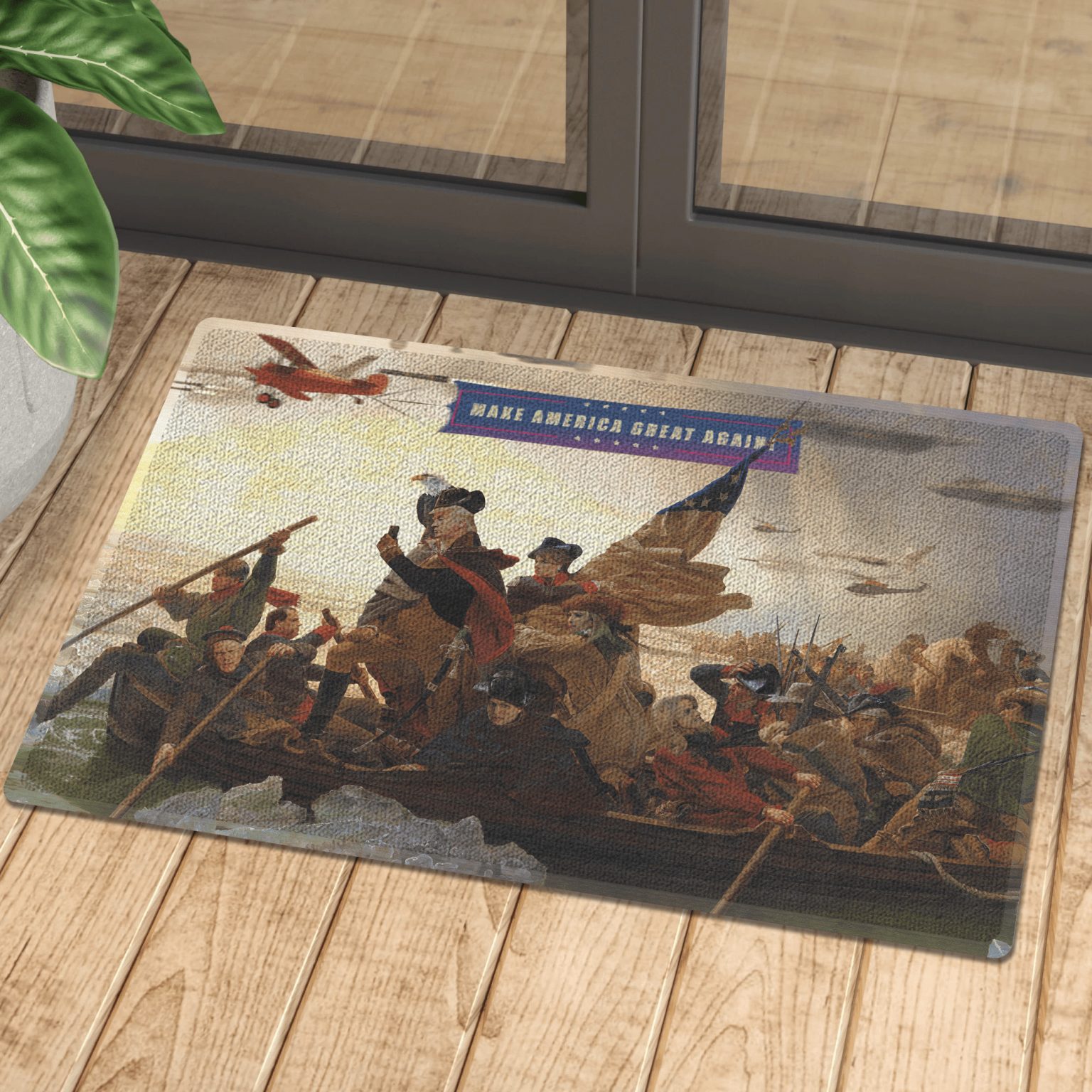 Trump Crossing Delaware Door Mat - AAF Store NY